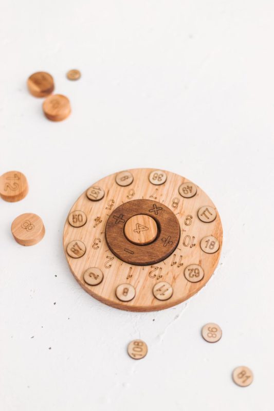 Math circle (wooden math manipulatives) - Woodinout
