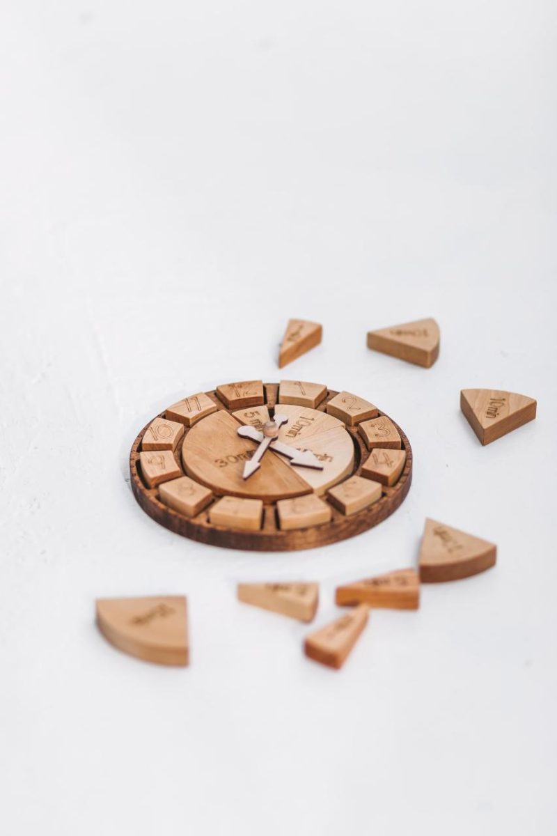 Wooden Clock Woodinout Montessori Learning Toys